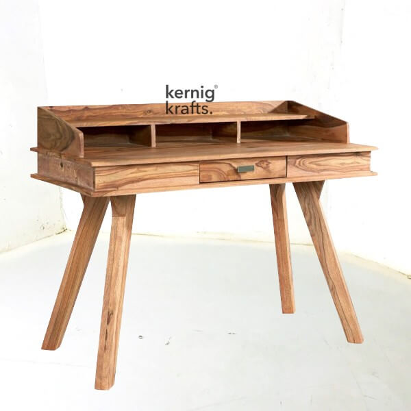 British Style Rosewood Study Table With Drawer - Kernig Krafts
